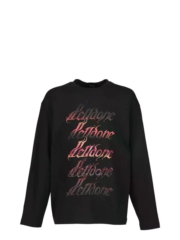 We11Done Se11done Logo-print Long-sleeve T-shirt - Black