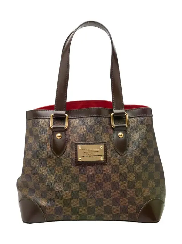 LOUIS VUITTON Damier Ebene Hampstead Pm Tote Bag - Brown
