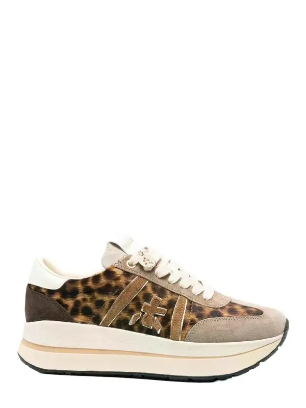 Premiata Bethcoin Leopard-print Sneakers - Neutrals