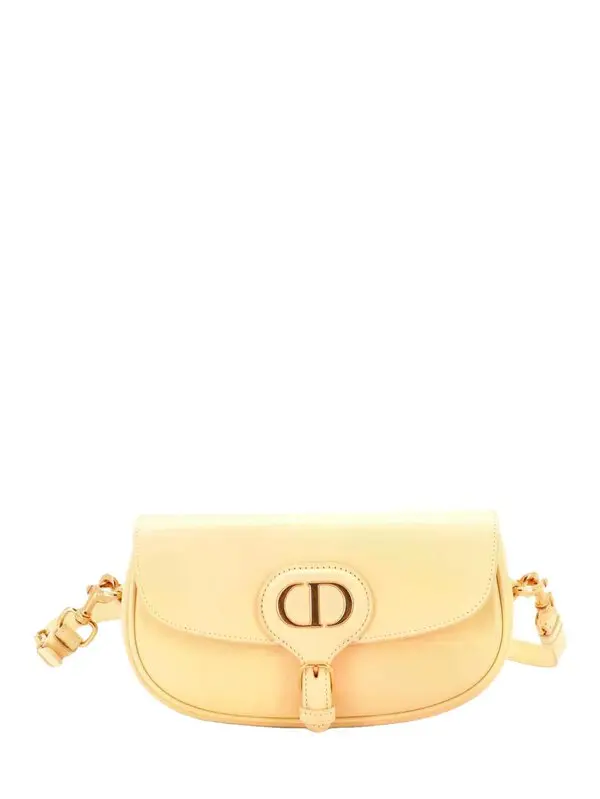 Dior Leather East West Crossbody Bag - Yellow