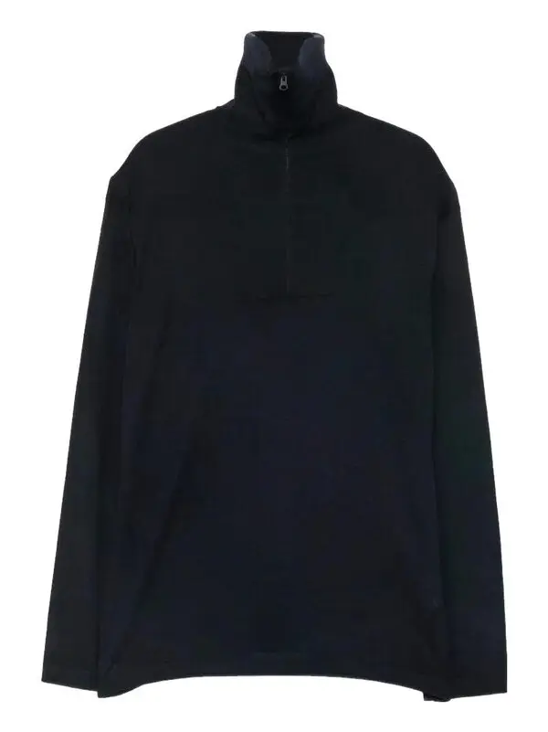 LISA YANG Quarter-zip Long-sleeve Sweater - Blue