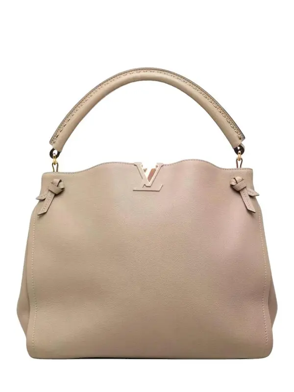 LOUIS VUITTON Taurillon Tournon Hobo Bag - Brown