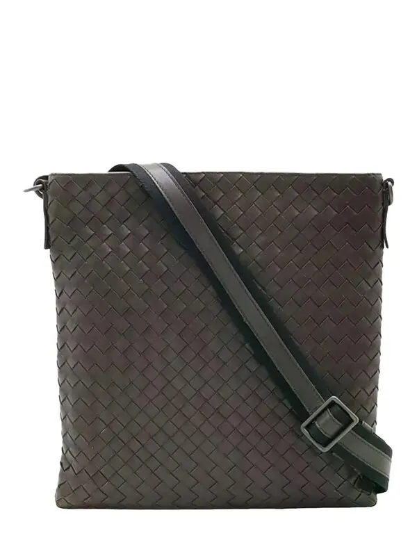 Bottega Veneta Nappa Intrecciato Vn Cross Body Bag - Brown