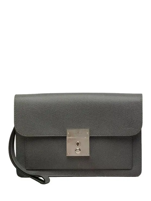 LOUIS VUITTON Taiga Neo Belaia Clutch Bag - Grey