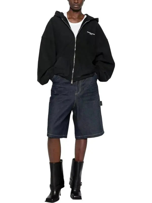 Alexander Wang Logo-print Hoodie - Black