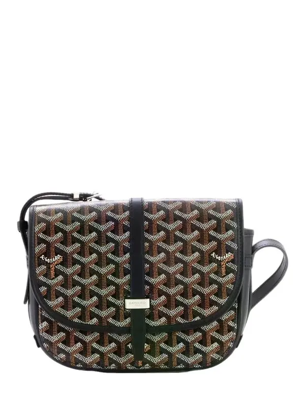 Goyard Belvedere Ii Messenger Bag Coated Canvas Cross Body Bag - Black