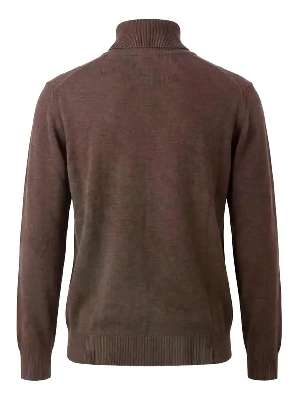 Altea Roll-neck Wool Sweater - Brown