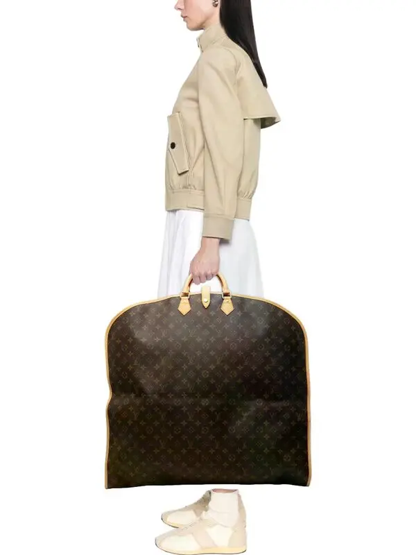 LOUIS VUITTON Monogram Housse Porte Habits Garment Cover Travel Bag - Brown