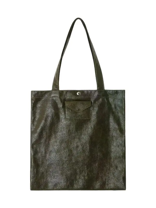 LANCASTER Crinkled-finish Tote Bag - Green