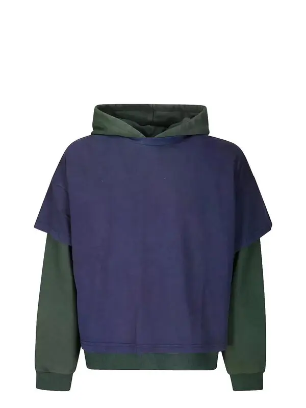 FOUND Double-layer Hoodie - Blue