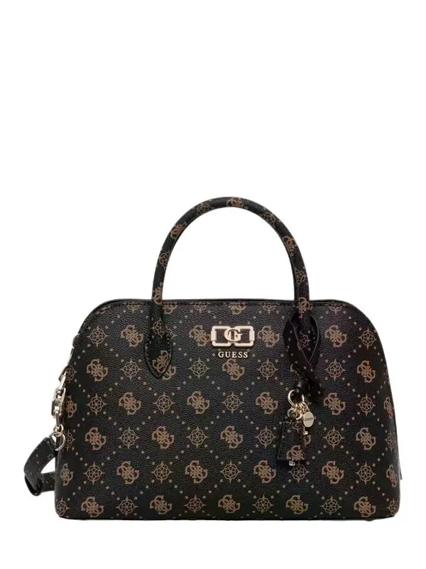 Guess Emelie Logo-print Zip-fastening Tote Bag - Black
