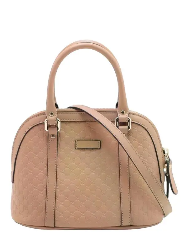 Gucci Mini Micro Guccissima Dome Satchel - Pink