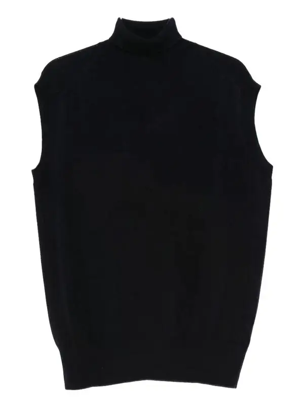 Sofie D'hoore High-neck Sleeveless Sweater - Blue