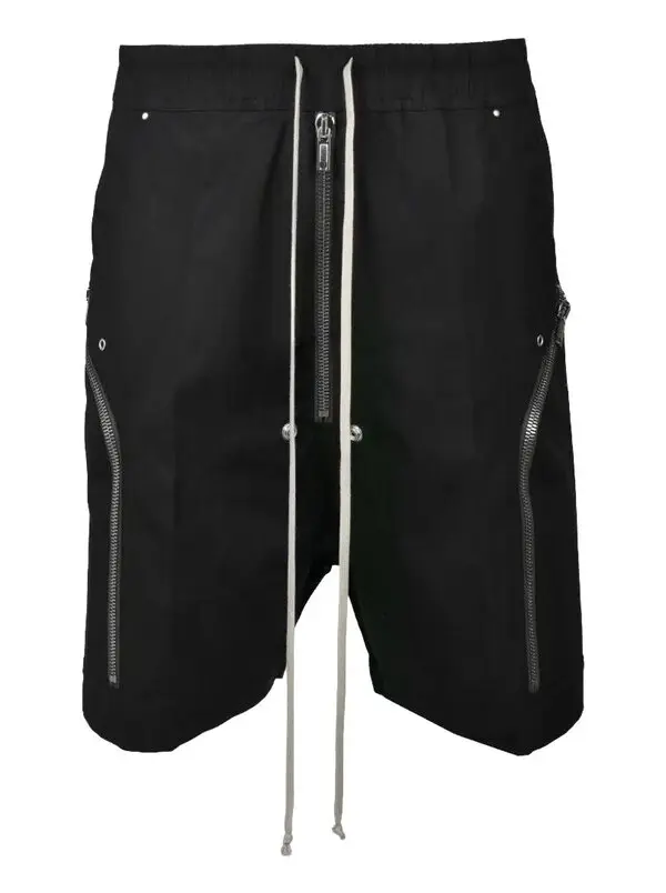 Rick Owens Zip-detail Drawstring Shorts - Black