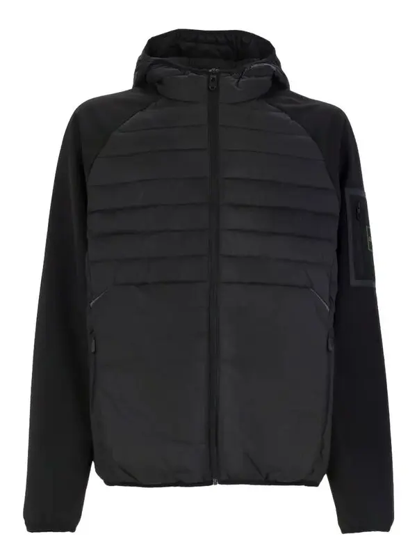 Hugo Boss Quilted Hooded Jacket - Black