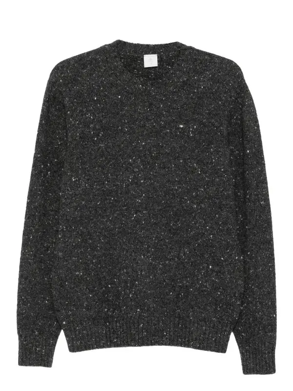 Eleventy Long-sleeve Crew Neck Sweater - Grey