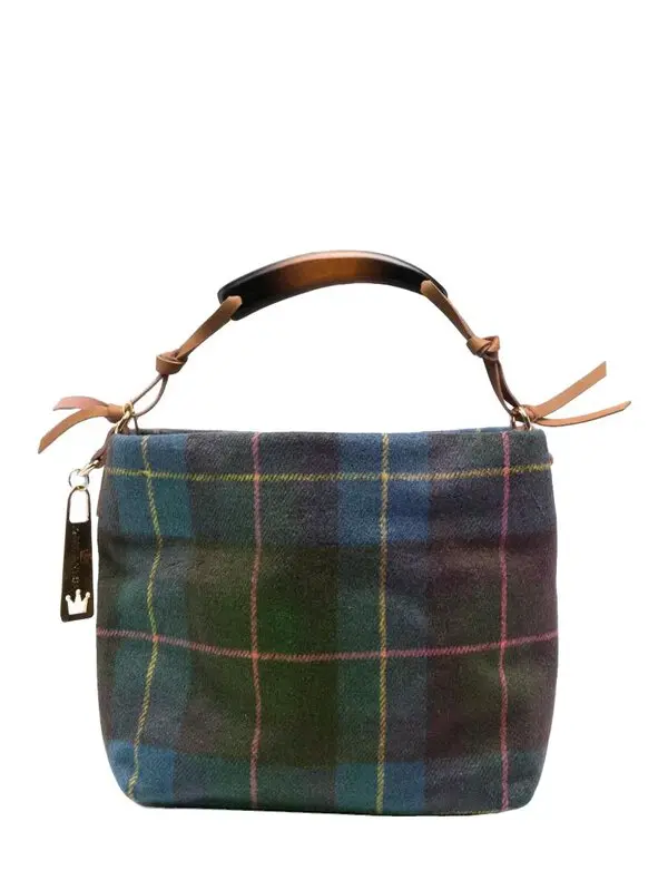 LA MILANESA Tartan-check Tote Bag - Blue
