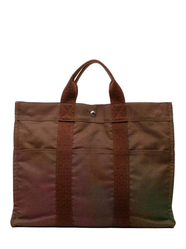 Hermès 20th Century Canvas Herline Mm Tote Bag - Brown
