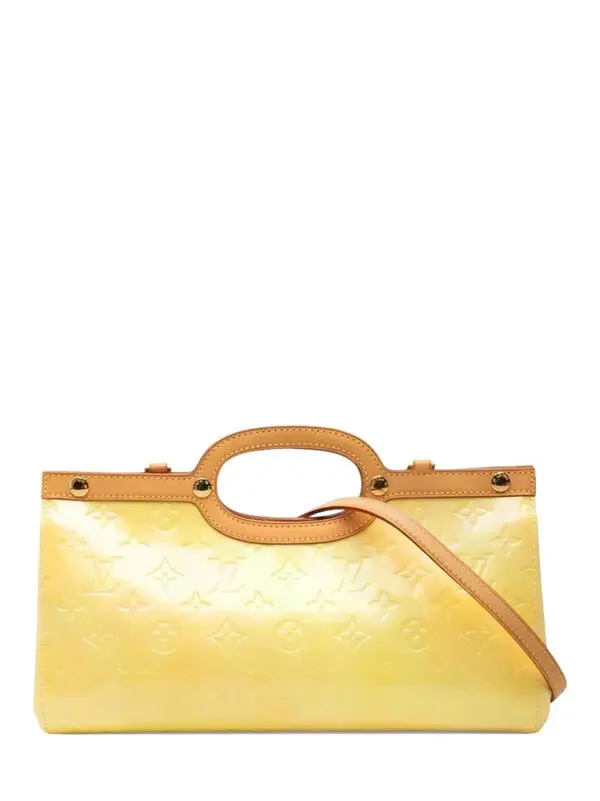 LOUIS VUITTON Monogram Vernis Roxbury Drive Satchel - Yellow