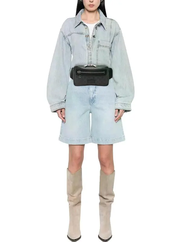 Gucci Gg Supreme Web Belt Bag - Black
