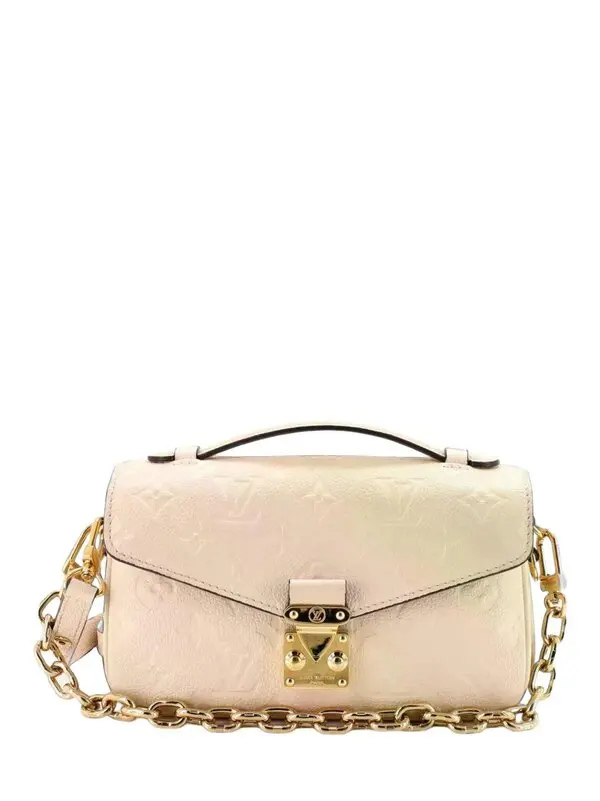 LOUIS VUITTON Pochette Metis Monogram Empreinte Leather East West Crossbody Bag - Neutrals