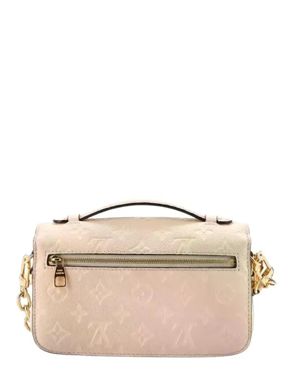 LOUIS VUITTON Pochette Metis Monogram Empreinte Leather East West Crossbody Bag - Neutrals