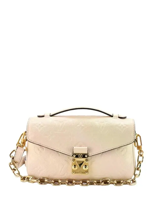 LOUIS VUITTON Pochette Metis Monogram Empreinte Leather East West Crossbody Bag - Neutrals
