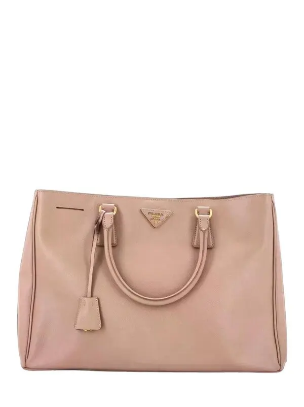 Prada Saffiano Leather Tote Bag - Neutrals
