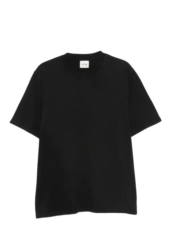 ARTE ANTWERP Graphic-print Cotton T-shirt - Black