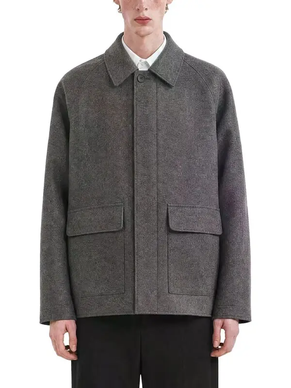 Harris Wharf London Pressed Wool Jacket - Grey