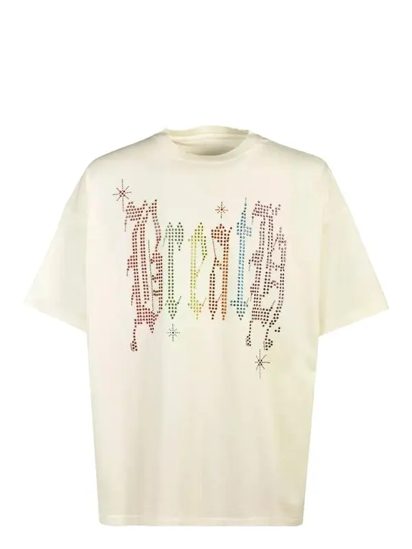 BREATH Rhinestone-embellished T-shirt - White