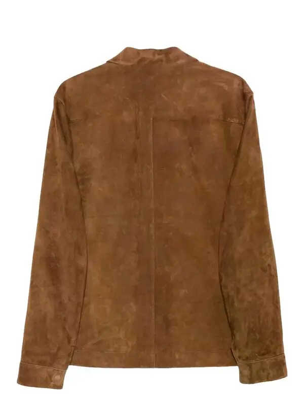 TOM FORD Flap-pocket Suede Jacket - Brown