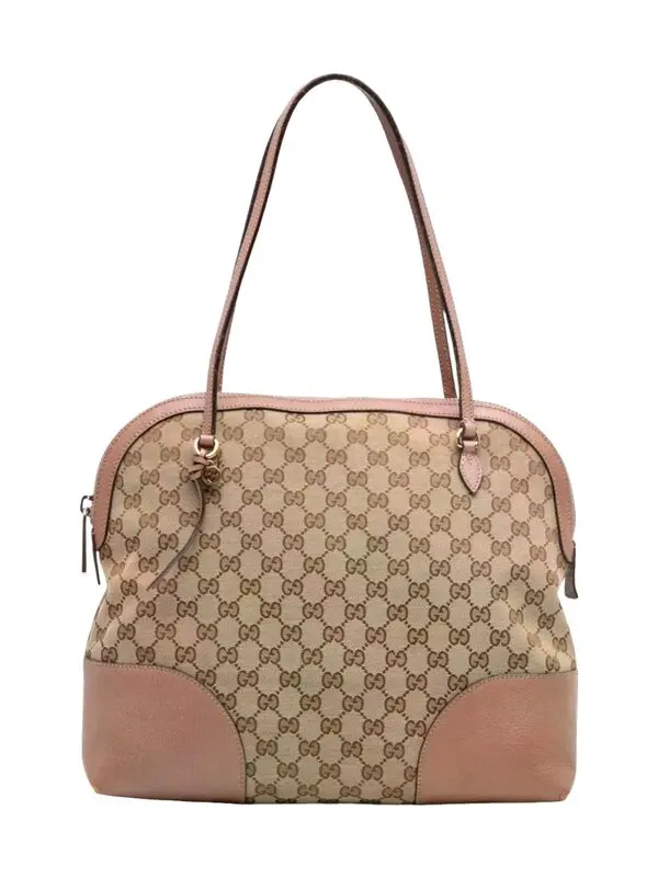 Gucci Gg Canvas Bree Dome Tote Bag - Neutrals