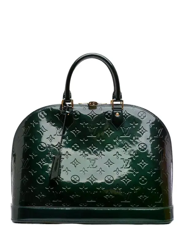 LOUIS VUITTON Monogram Vernis Alma Gm Handbag - Green