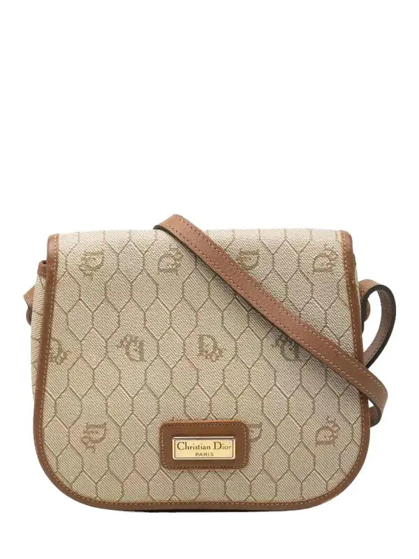 Dior Honeycomb Coated Canvas Cross Body Bag - Neutrals