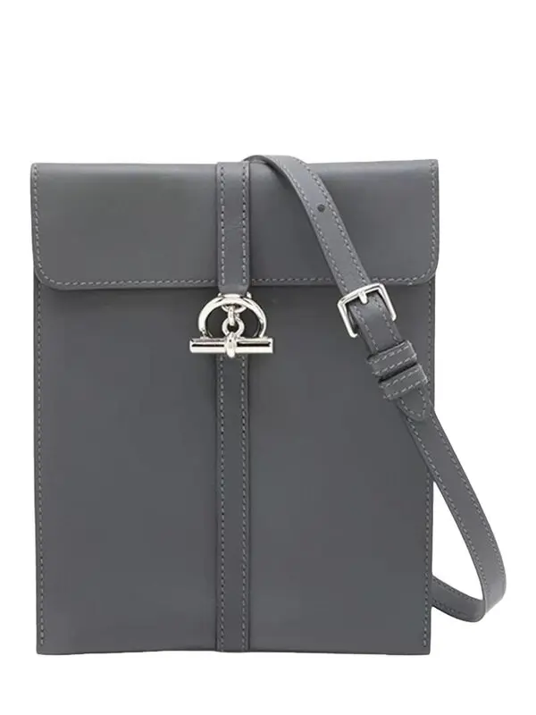 Hermès Swift Glenan To Go Pouch Crossbody Bag - Grey