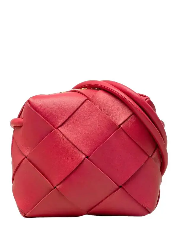 Bottega Veneta Intrecciato Cassette Camera Crossbody Bag - Pink
