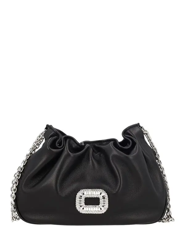 ROGER VIVIER Micro Pilgrim Shoulder Bag - Black