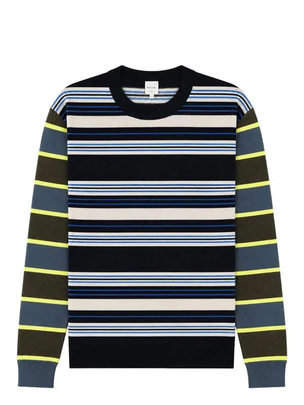 Paul Smith Wool And Cotton Striped Sweater - Multicolour