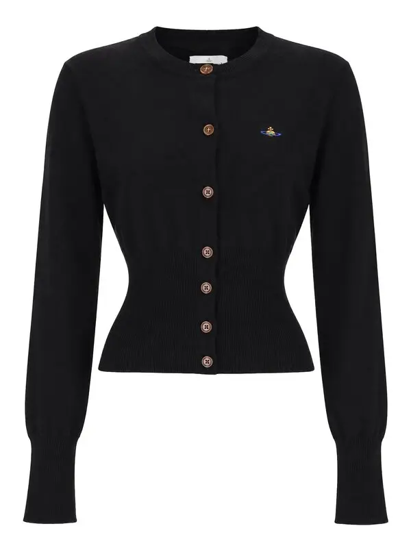 VIVIENNE WESTWOOD Bea Cropped Cardigan - Black