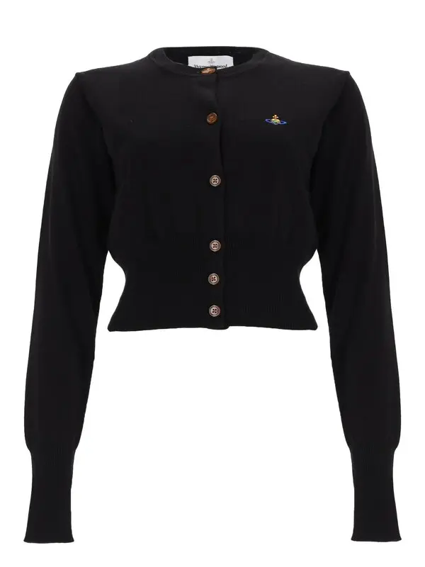VIVIENNE WESTWOOD Bea Cropped Cardigan - Black