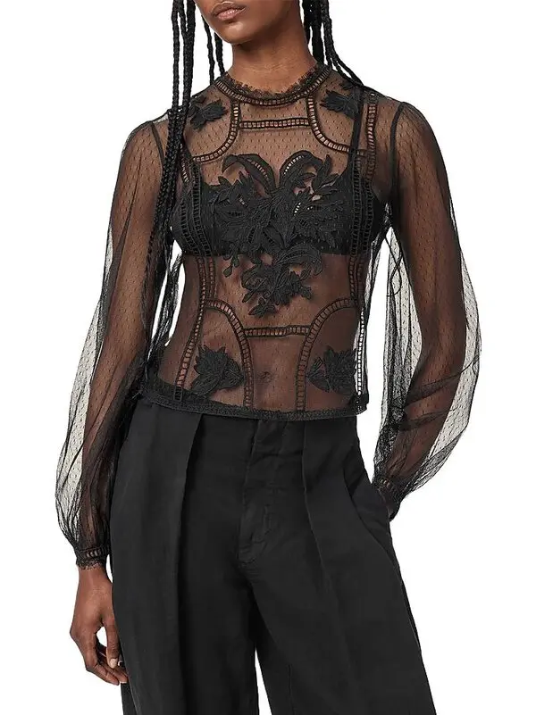ALLSAINTS Cesca Top - Black