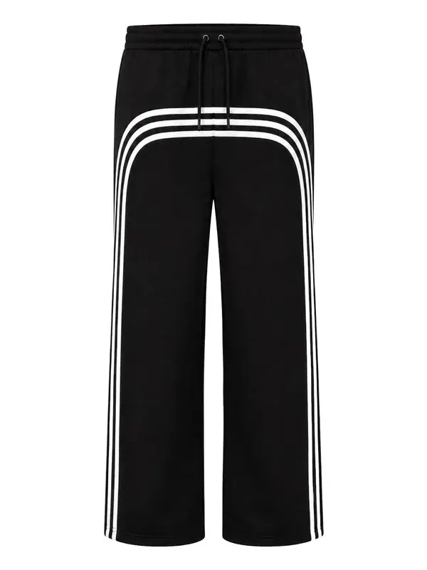 CHIC URBAN Urban Velocity Straight-leg Stripe Joggers - Black