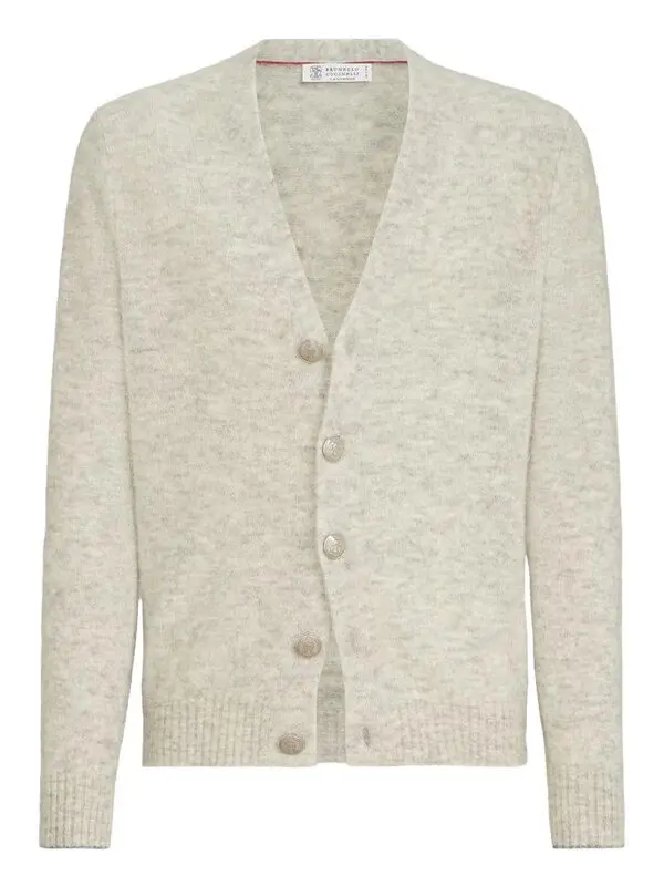 Brunello Cucinelli Wool And Cashmere Cardigan - Beige