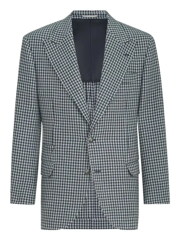 Brunello Cucinelli Cashmere Single-breasted Jacket - Blue