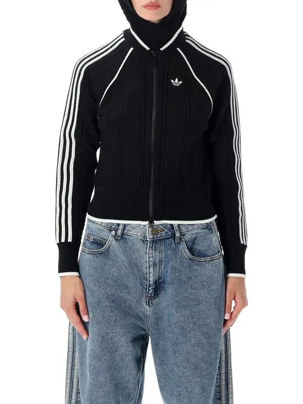 ADIDAS ORIGINALS Structured Knit Track Jacket - Nero