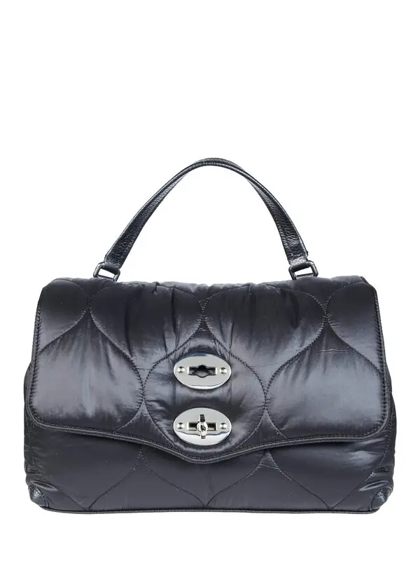 ZANELLATO Postman Lunaria Mini Small Crossbody Bag - Nero