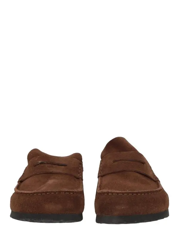 BIRKENSTOCK Suede Clog Mules - Brown