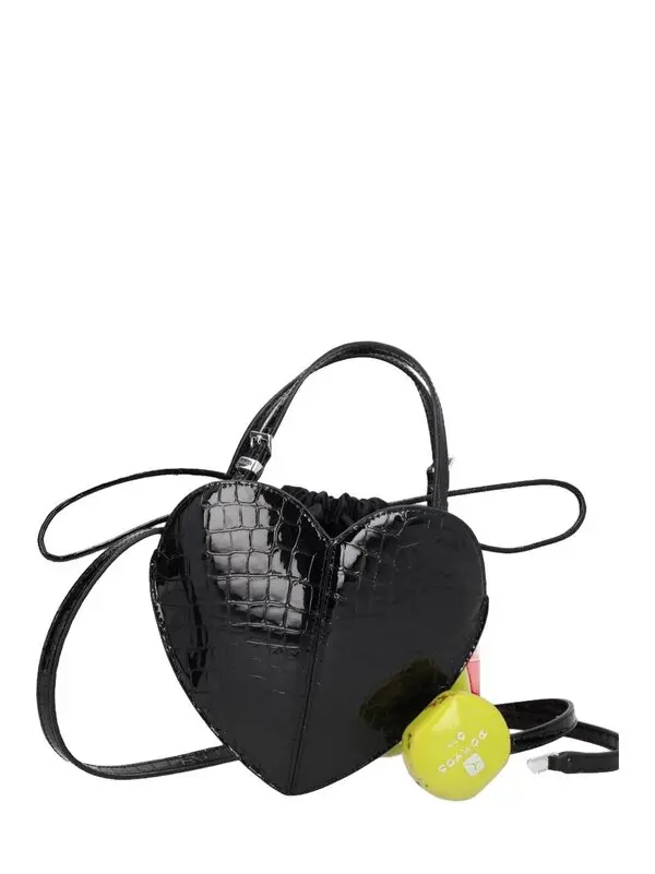 ROTATE BY BIRGER CHRISTENSEN Heart-shaped Crossbody Bag - Black