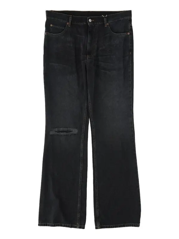 MAISON MARGIELA Distressed Straight-leg Jeans - Black